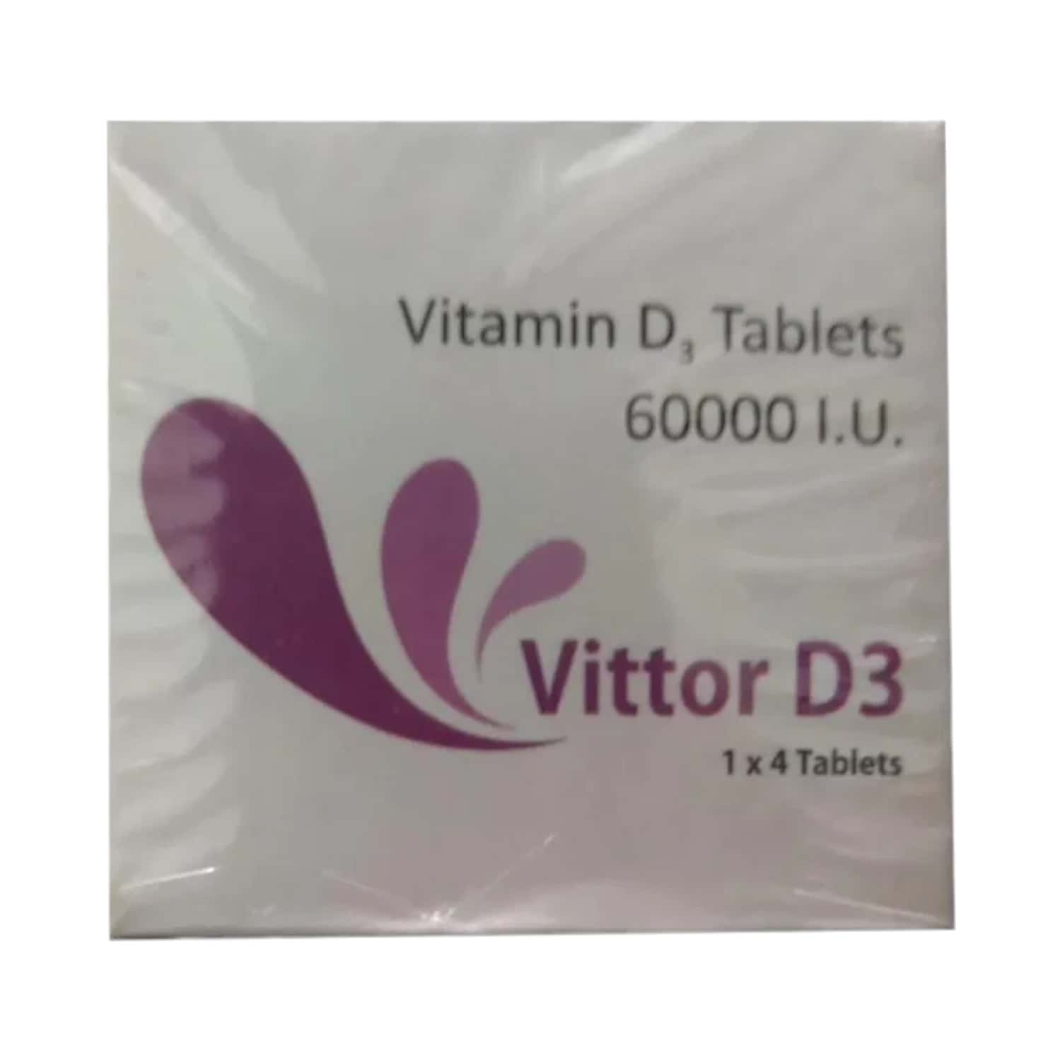 Vittor D3 60000 IU Tablet (4): Uses, Side Effects, Price & Dosage ...