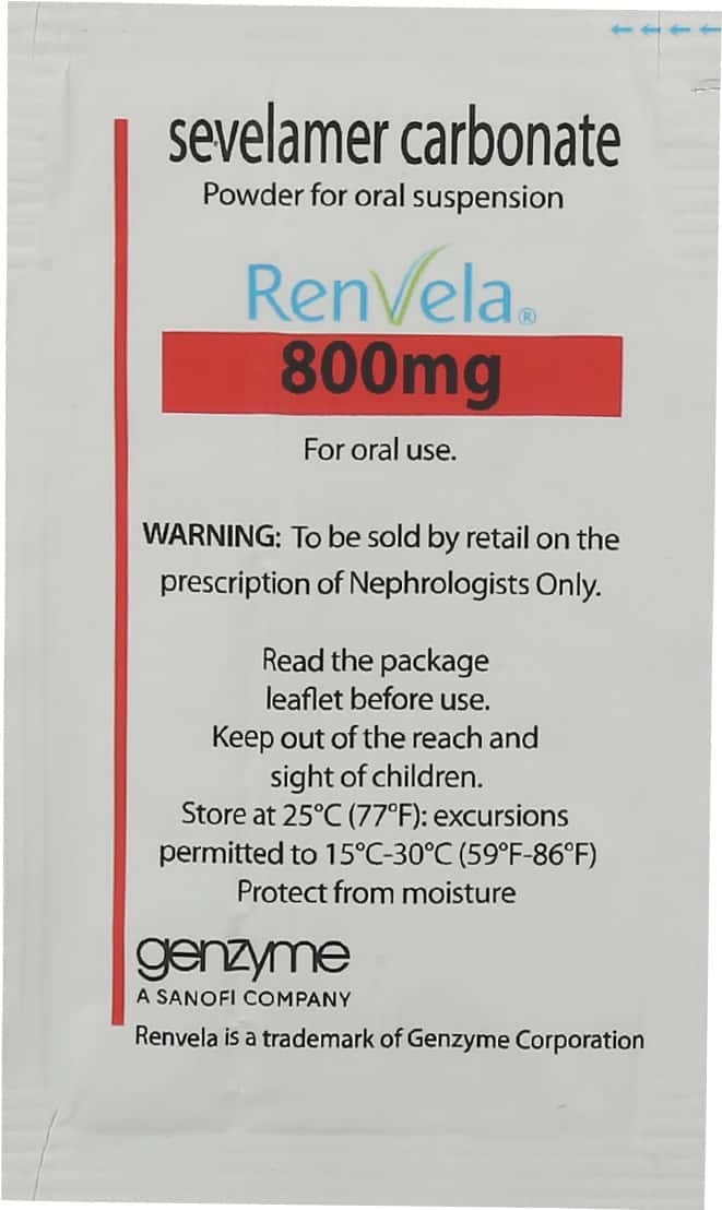 Buy Renvela 800 MG Oral Powder (0.8) Online & Save Up to 24% at PharmEasy