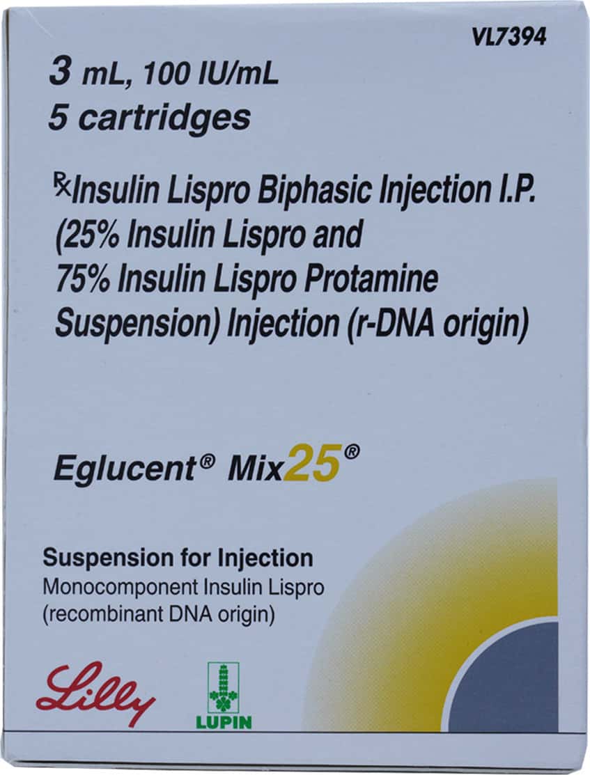 Eglucent Mix 100 IU/ML Suspension For Injection (3): Uses, Side Effects ...