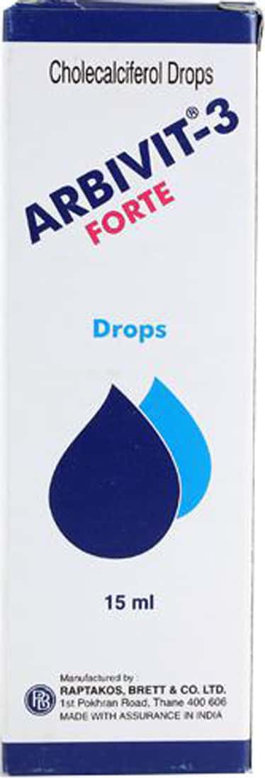 Arbivit 3 Forte 800 IU Oral Drop (15): Uses, Side Effects, Price ...