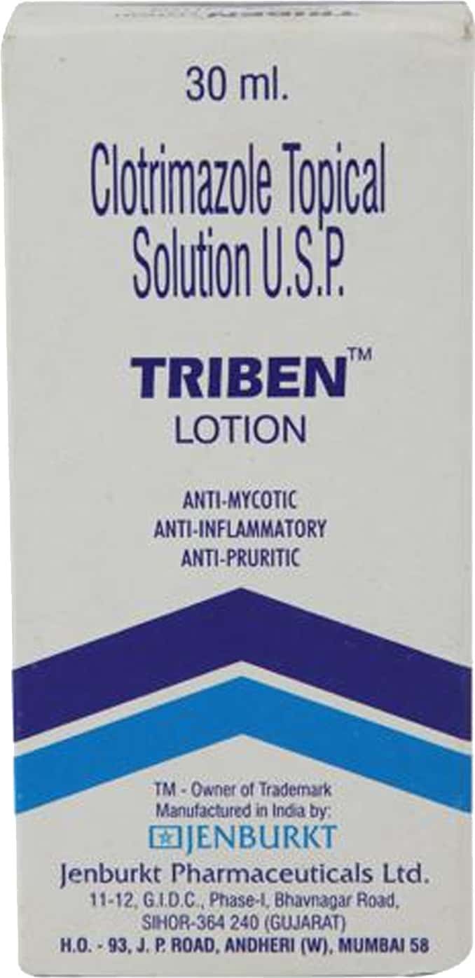 Triben 10 MG Lotion (30): Uses, Side Effects, Price & Dosage | PharmEasy