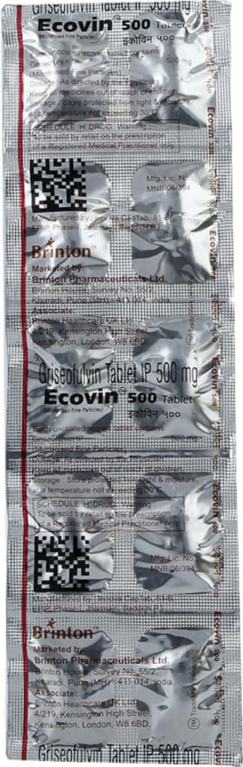 Ecovin 500 MG Tablet (10): Uses, Side Effects, Price & Dosage | PharmEasy