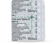 Fol 5 Tablet: Uses, Side Effects, Price, Dosage & More Info - PharmEasy