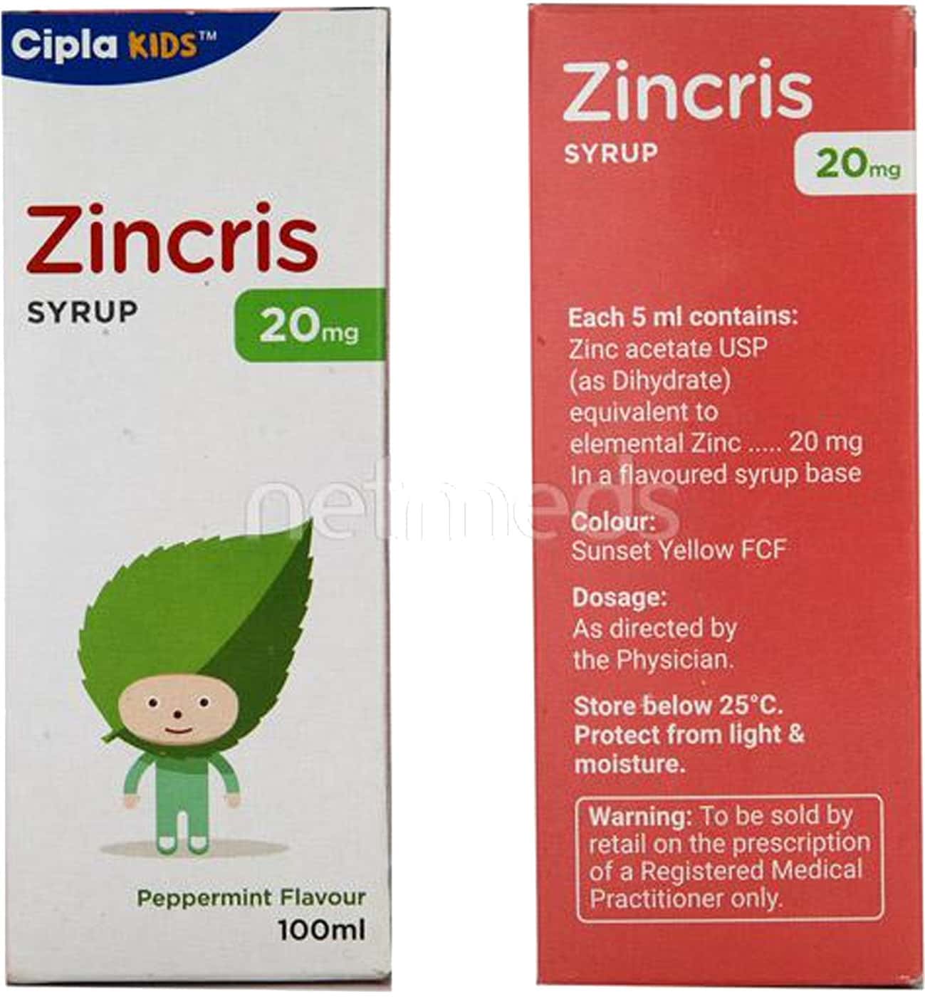 Zincris 20 MG Syrup (100): Uses, Side Effects, Price & Dosage | PharmEasy