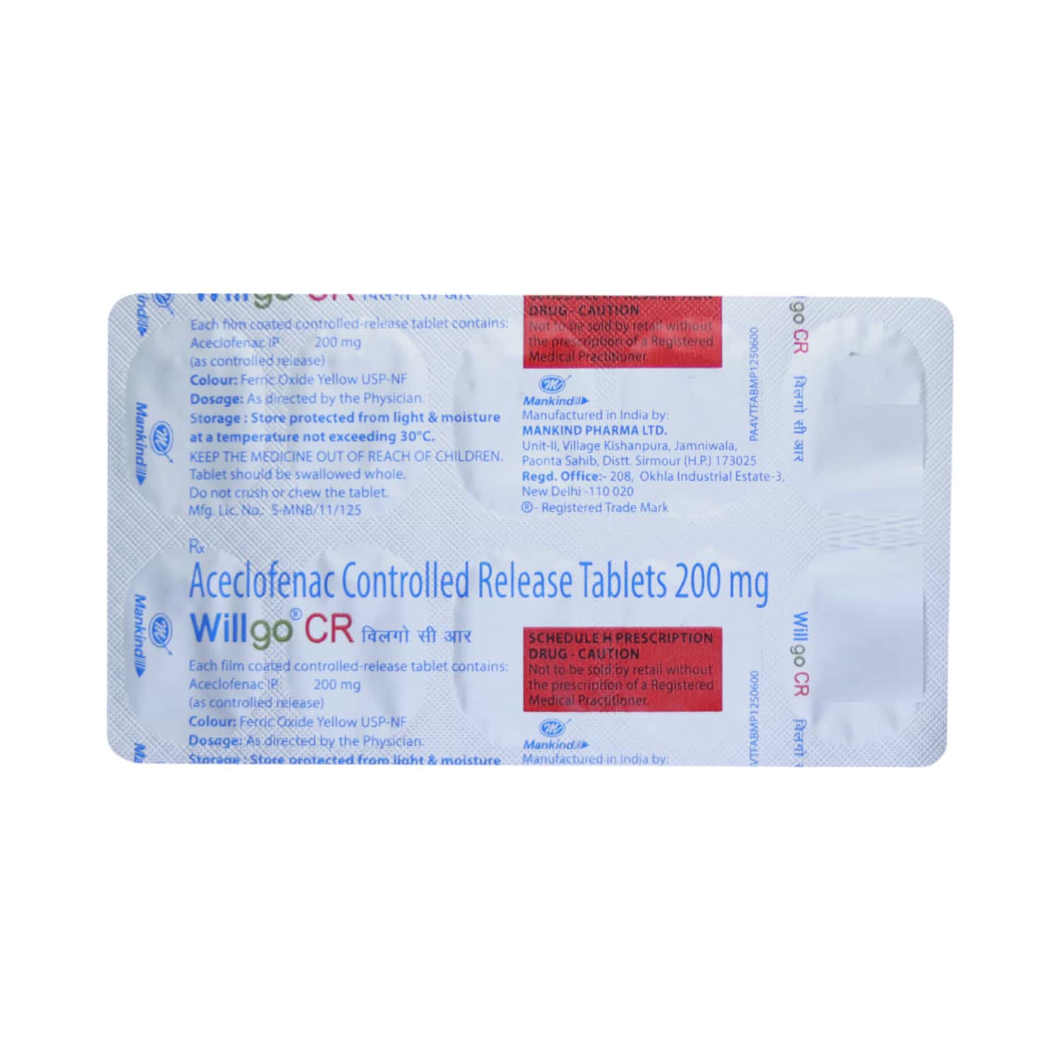 Willgo Cr 200 MG Tablet (10): Uses, Side Effects, Price & Dosage ...