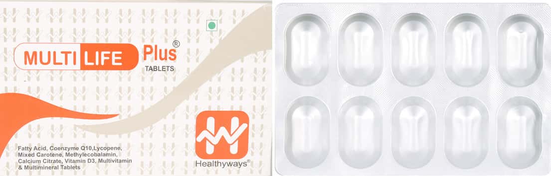 Buy Multi Life Plus Strip Of 10 Tablets Online & Save Up to 24% at ...