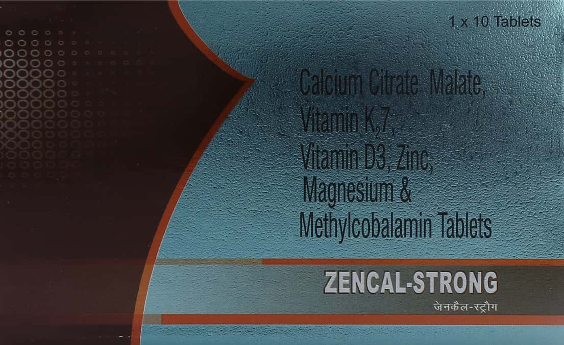 Zencal Strong Strip Of 10 Tablets: Uses, Side Effects, Price & Dosage ...