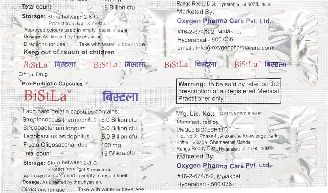 Bistla Strip Of 10 Capsules: Uses, Side Effects, Price & Dosage | PharmEasy