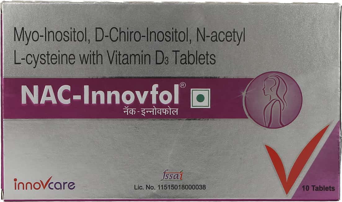Buy Nac Innovfol Strip Of 10 Tablets Online & Save Up to 24% at PharmEasy
