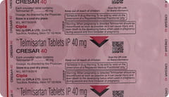 Cresar 40 MG Tablet (15): Uses, Side Effects, Price & Dosage | PharmEasy
