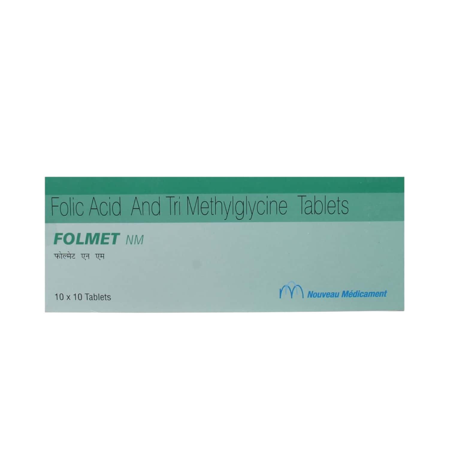 Buy Folmet Nm Strip Of 10 Tablets Online & Save Up to 24% at PharmEasy