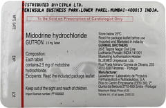 Gutron 2.5mg Tablet: Uses, Side Effects, Price, Dosage & More Info ...