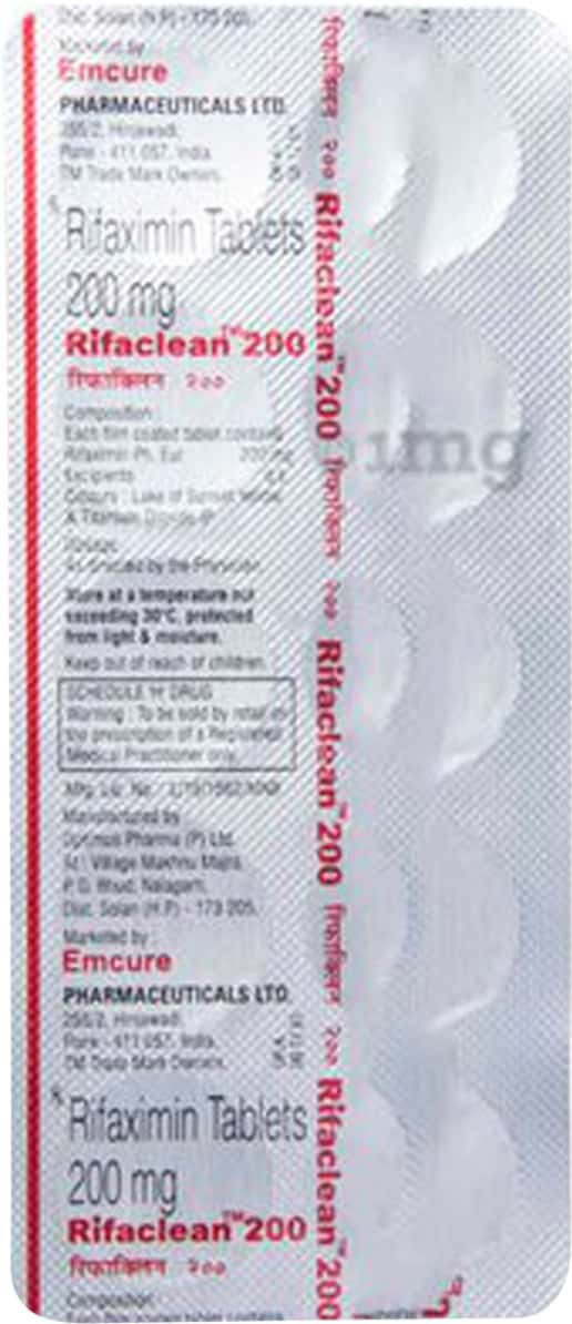 Rifaclean 400 MG Tablet (10): Uses, Side Effects, Price & Dosage ...