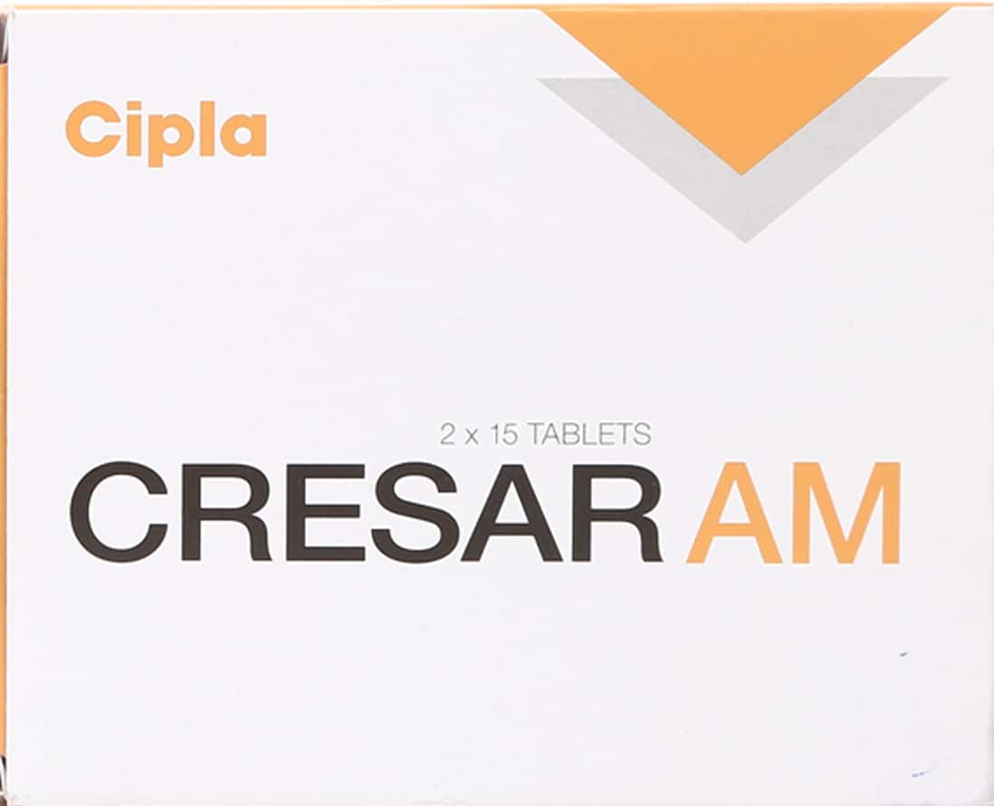 Cresar Am 40mg Strip Of 15 Tablets: Uses, Side Effects, Price & Dosage ...