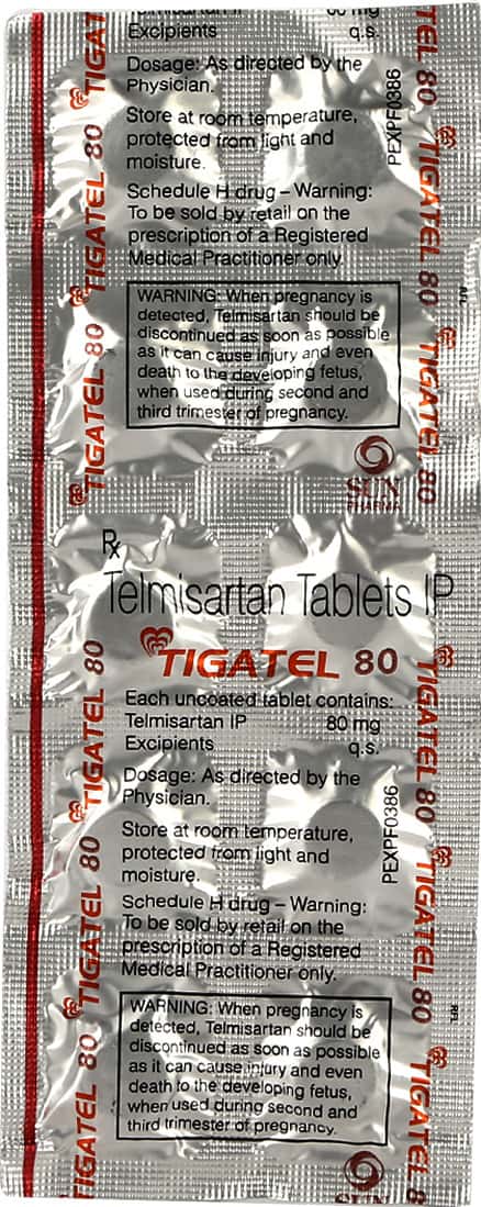Tigatel 80 MG Tablet (10): Uses, Side Effects, Price & Dosage | PharmEasy