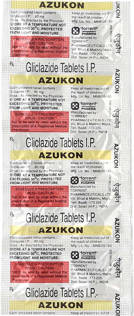 Azukon 80 MG Tablet (10): Uses, Side Effects, Price & Dosage | PharmEasy