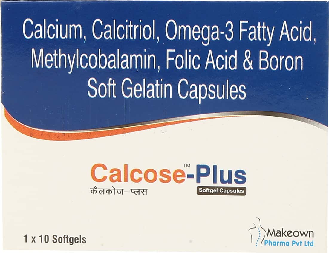 Buy Calcose Plus Strip Of 10 Capsules Online & Save Up to 24% at PharmEasy