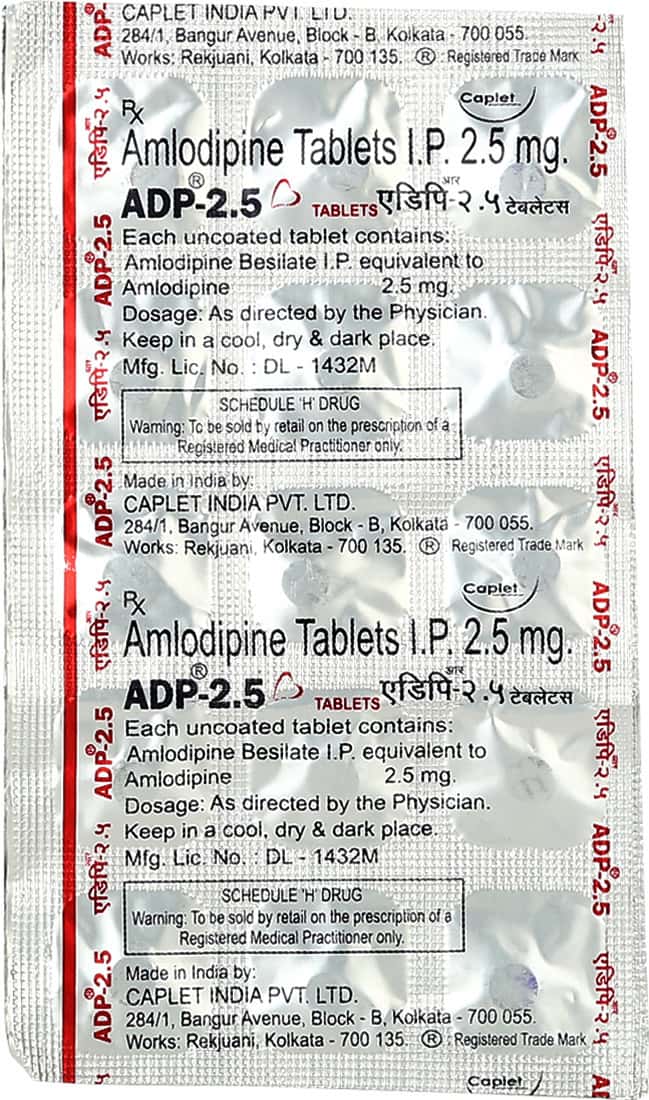 Adp 2.5 MG Tablet (15): Uses, Side Effects, Price & Dosage | PharmEasy