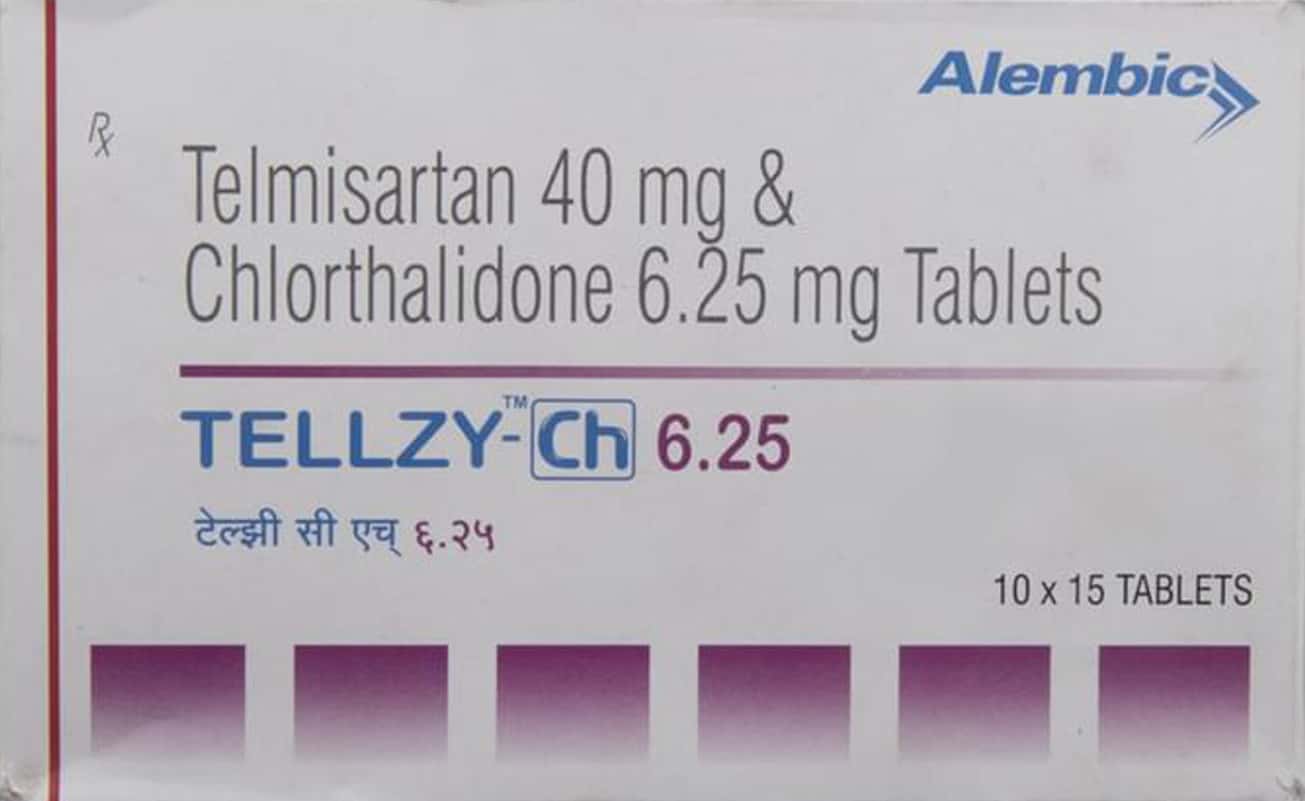 Tellzy Ch 40/6.25mg Strip Of 15 Tablets: Uses, Side Effects, Price ...