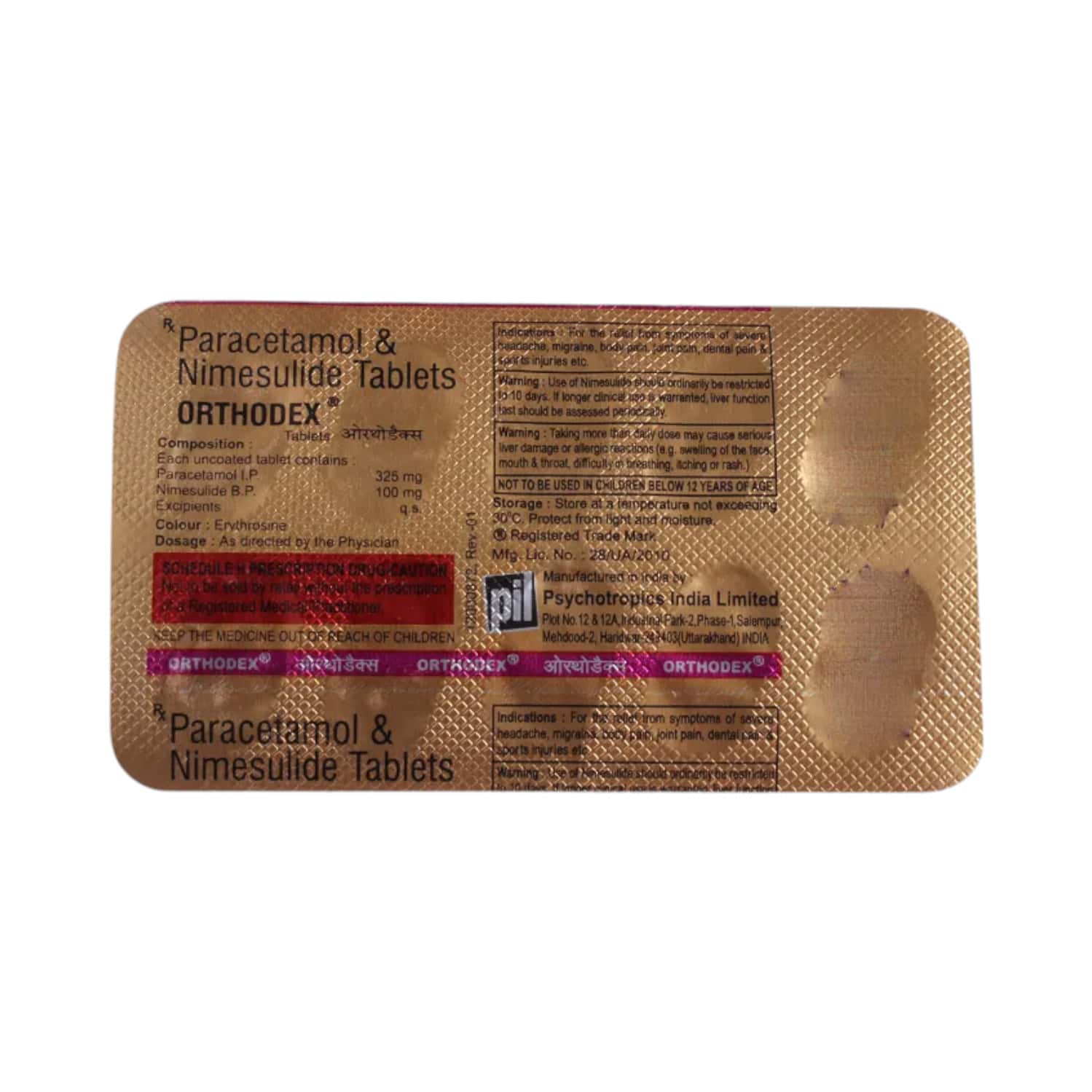 Orthodex Strip Of 10 Tablets: Uses, Side Effects, Price & Dosage ...