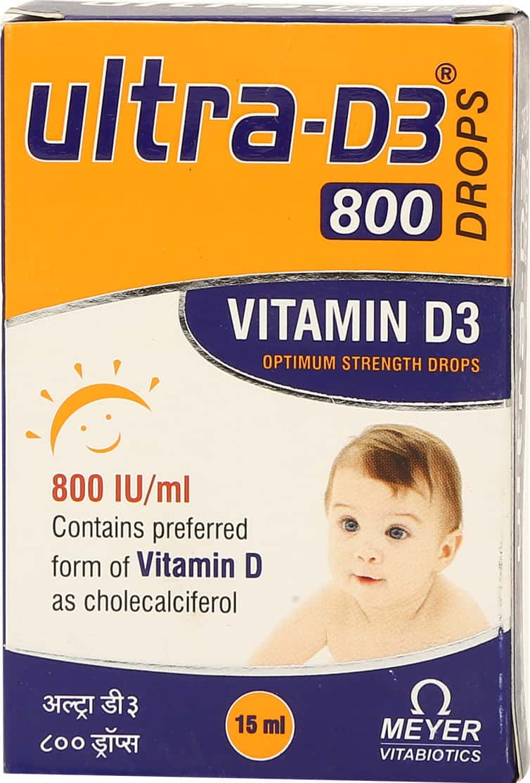 Ultra D3 800 IU/ML Oral Drop (15): Uses, Side Effects, Price & Dosage ...