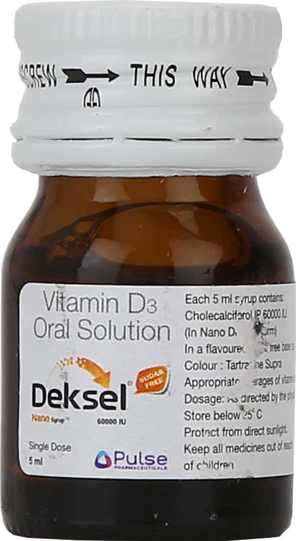 Deksel Nano 60000IU Syrup | Sugar free: Uses, Side Effects, Price ...