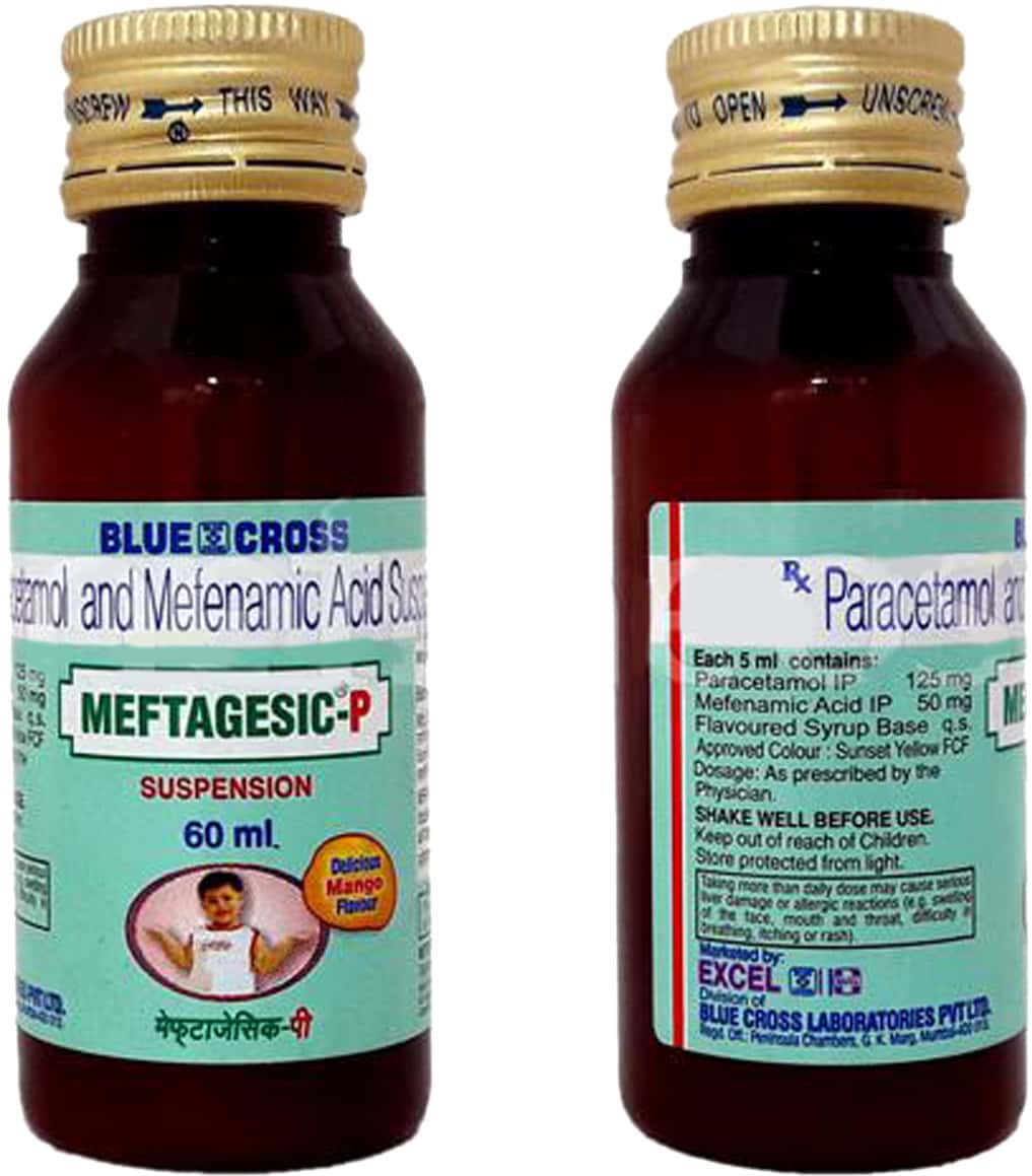 Meftagesic P Mango Flavour Bottle Of 60ml Suspension: Uses, Side ...