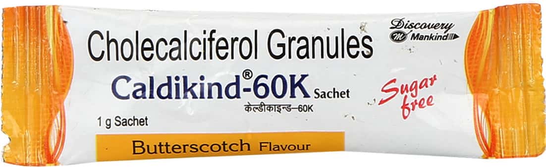 Caldikind-60k Granules | Butterscotch Flavour Sugar Free : Uses, Side ...