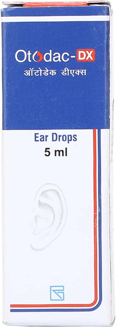 Otodac Dx Ear Drops 5ml: Uses, Side Effects, Price & Dosage | PharmEasy