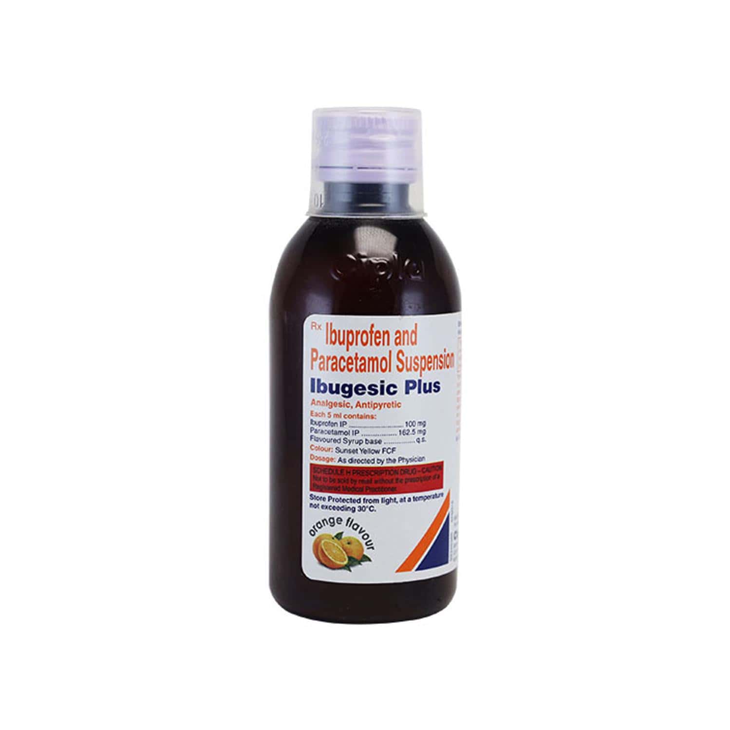 Ibugesic Plus Suspension | Orange Flavour: Uses, Side Effects, Price ...