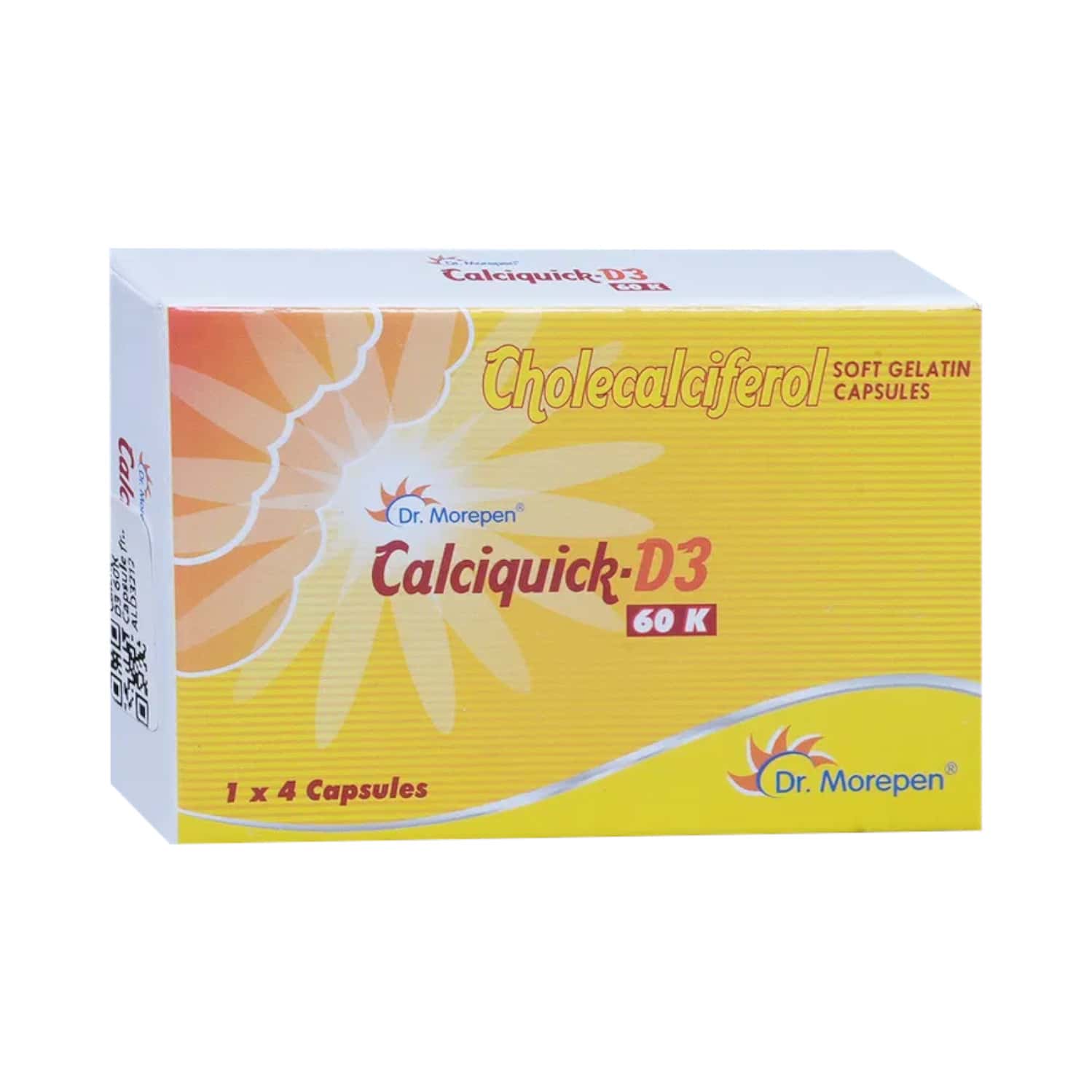 Calcose D3 60000 IU Capsule (4): Uses, Side Effects, Price & Dosage ...
