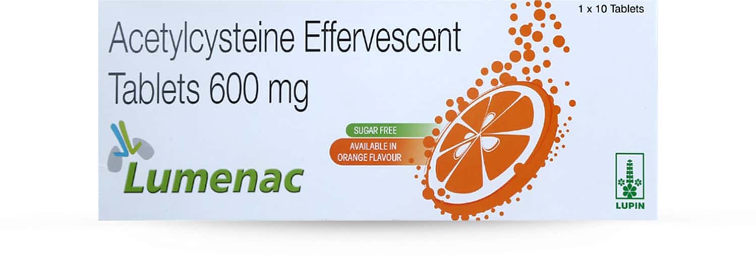 Lumenac Effervescent Tablet |Orange Flavour Sugar Free : Uses, Side ...
