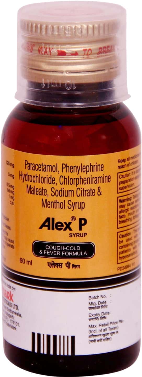 Alex P Bottle Of 60ml Syrup: Uses, Side Effects, Price & Dosage | PharmEasy
