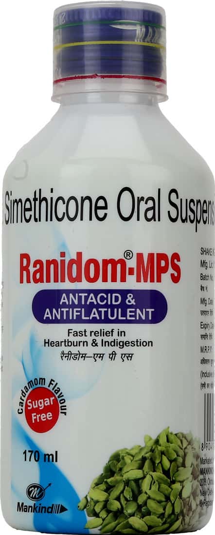 Ranidom Mps Cardamom Flavour Sugar Free Bottle Of 170ml Suspension ...