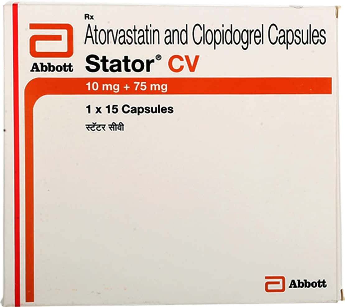 Stator Cv 10mg Strip Of 15 Capsules: Uses, Side Effects, Price & Dosage ...