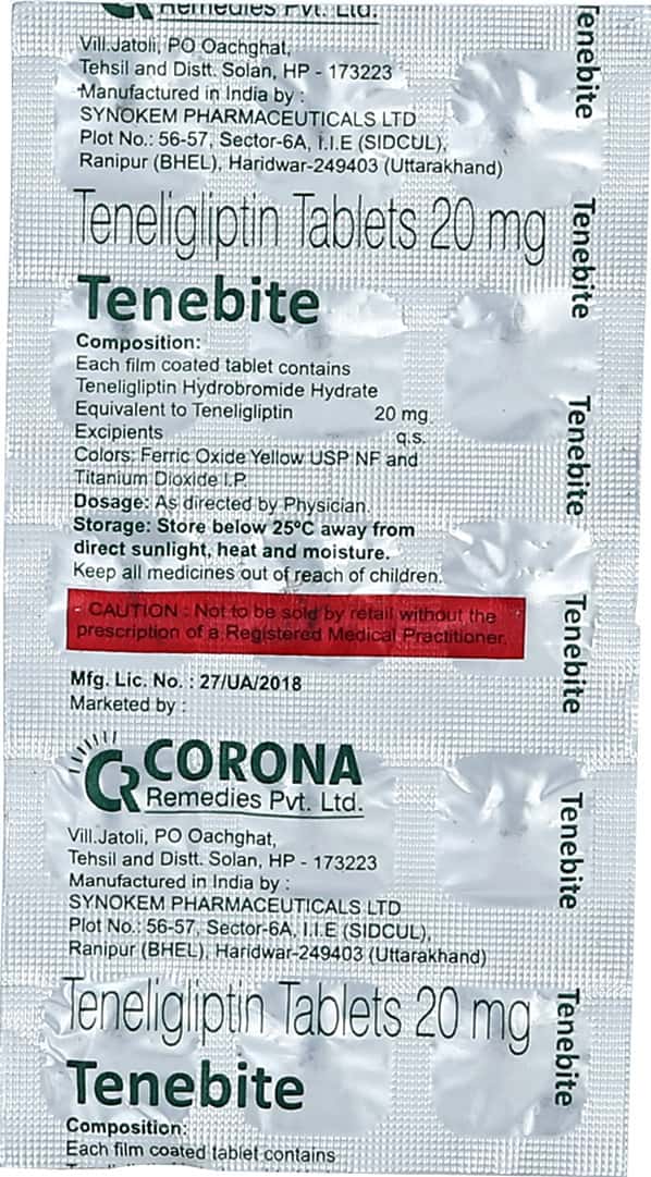Tenebite Tablet: Uses, Side Effects, Price, Dosage & More Info - PharmEasy