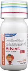 Advent Forte 457mg Tangy Orange Flavour Bottle Of 30ml Dry Syrup: Uses ...