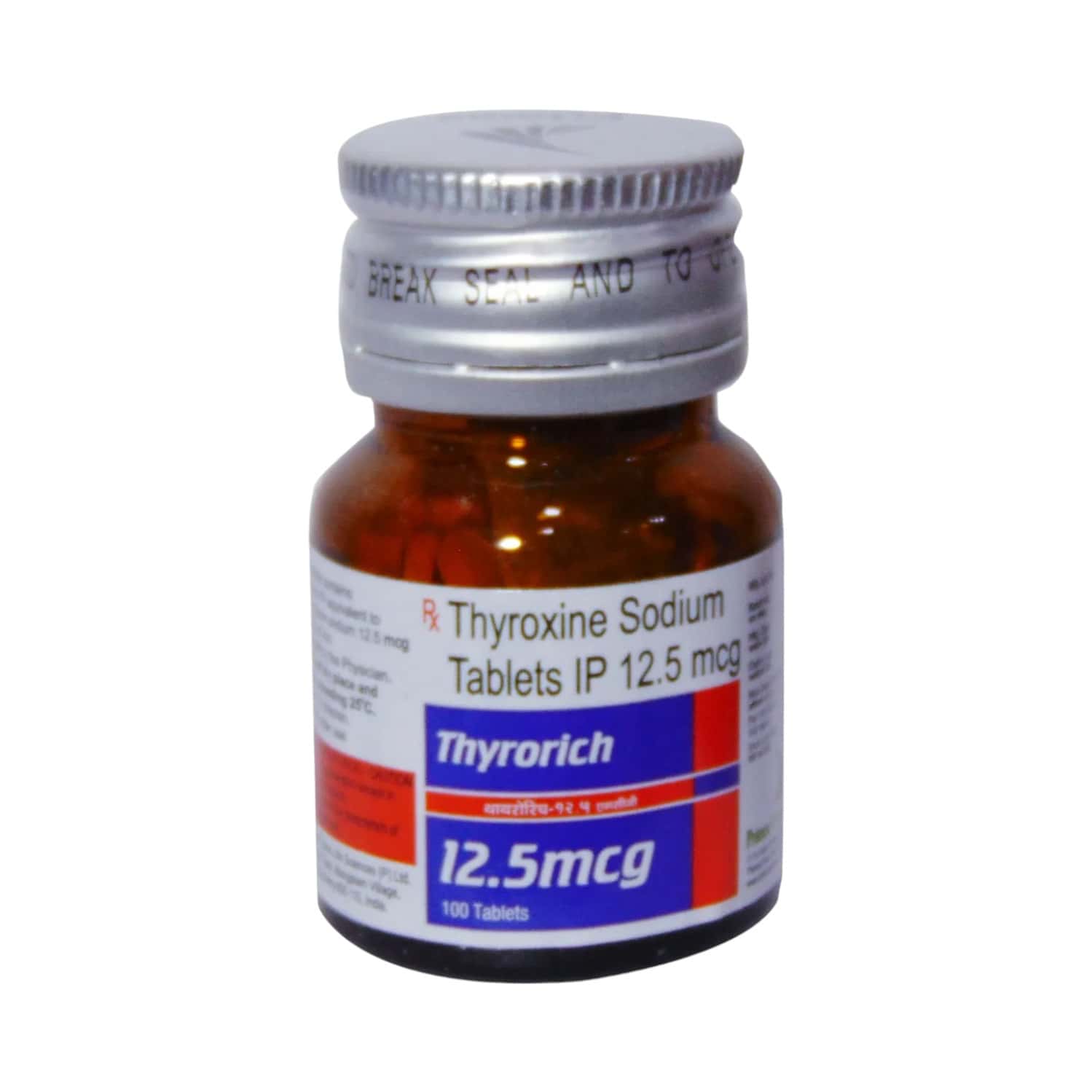 Thyrorich 25 MCG Tablet (100): Uses, Side Effects, Price & Dosage ...