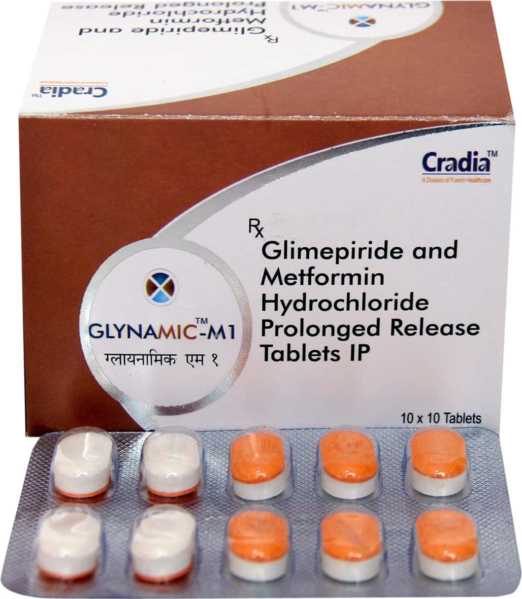 Glynamic M 1mg Strip Of 10 Tablets: Uses, Side Effects, Price & Dosage ...