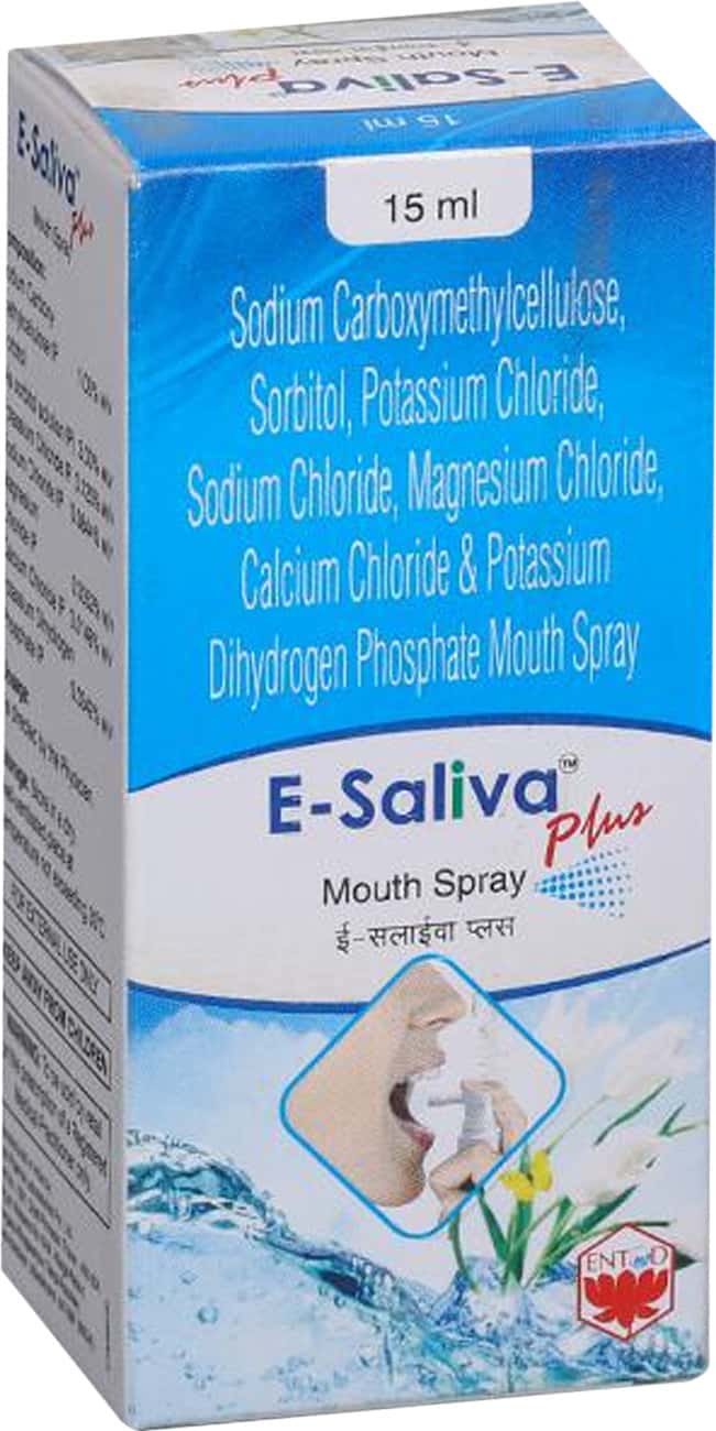 Buy E Saliva Plus Mouth Spray 15ml Online & Save Up to 24% at PharmEasy
