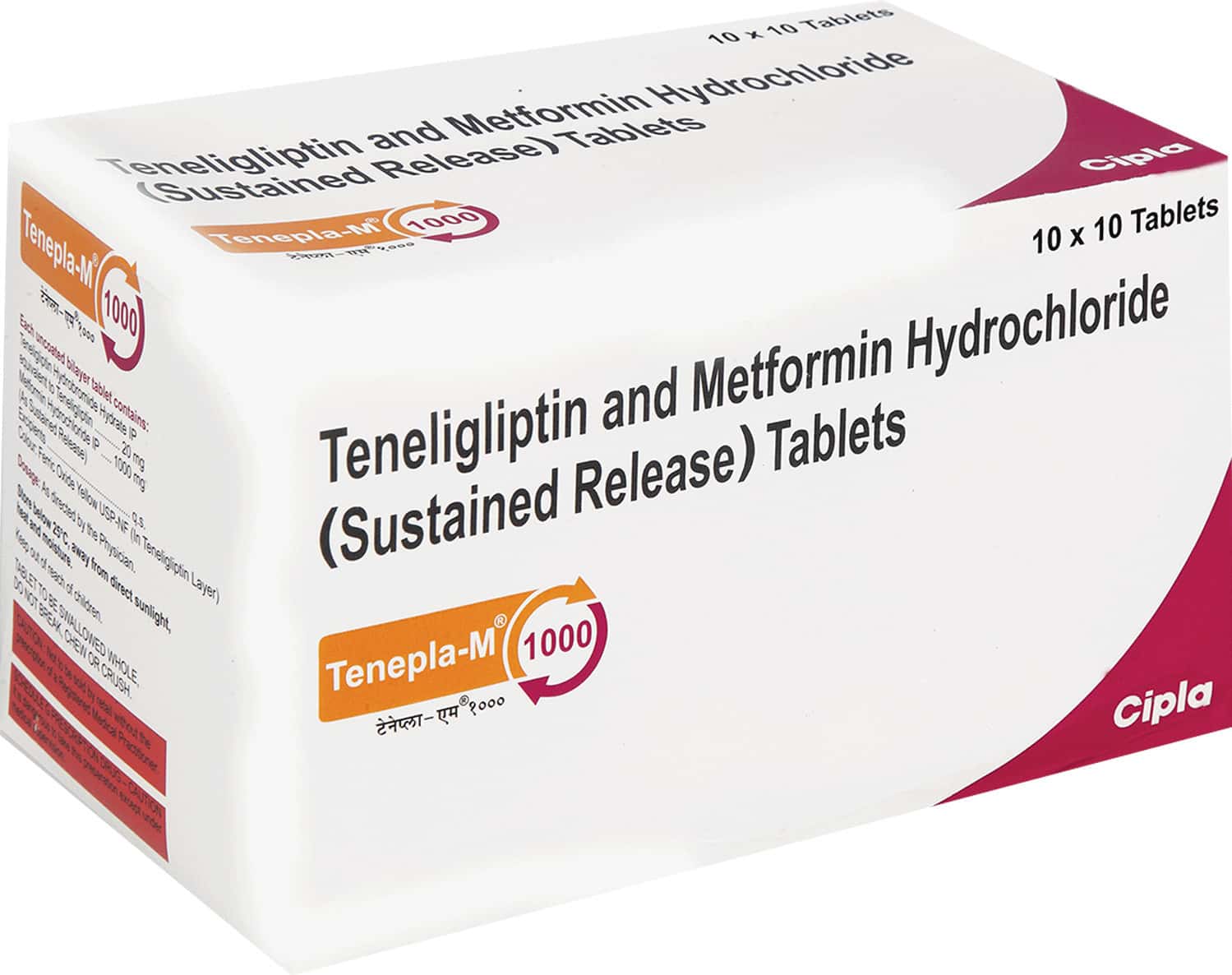 Tenepla M 1000mg Strip Of 10 Tablets: Uses, Side Effects, Price ...