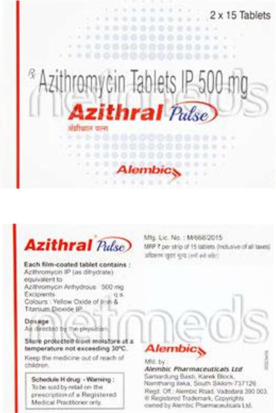 Azithral Pulse 500 MG Tablet (15): Uses, Side Effects, Price & Dosage ...