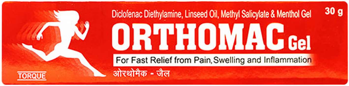 Orthomac Tube Of 30gm Gel: Uses, Side Effects, Price & Dosage | PharmEasy