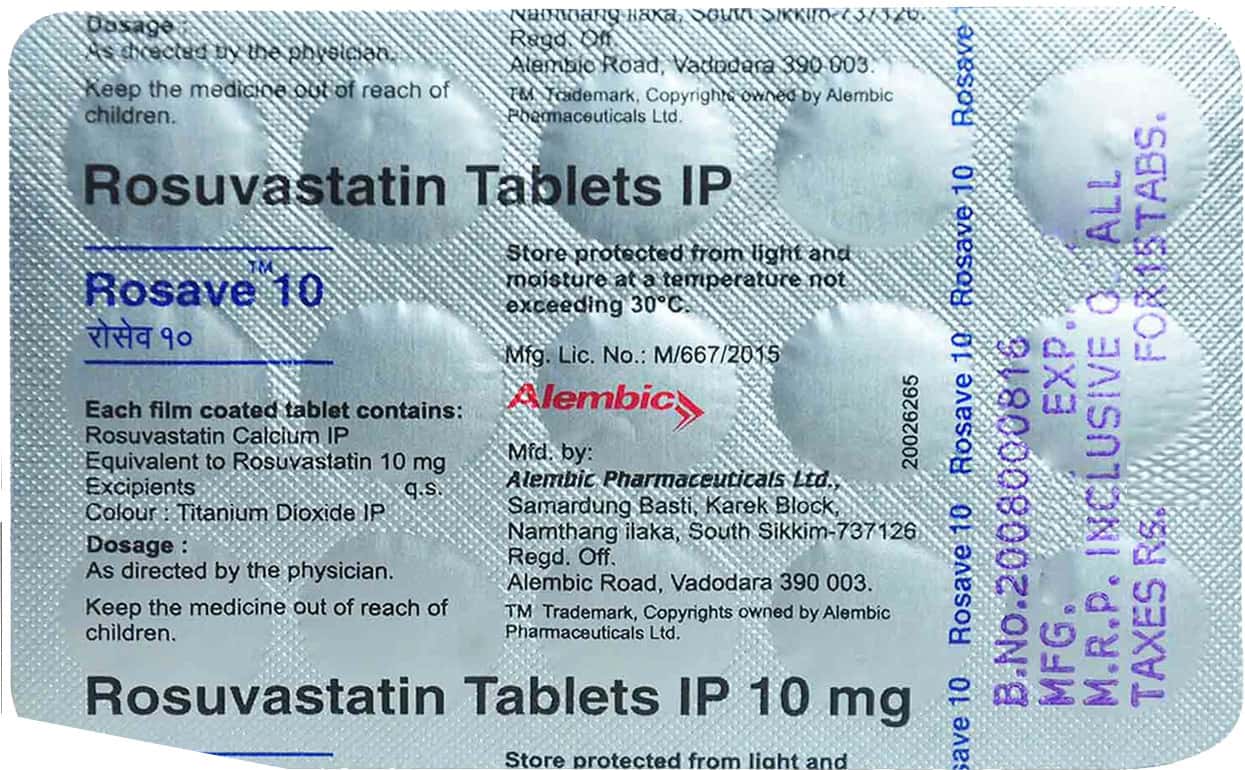 Rosave 10 Tablet: Uses, Side Effects, Price, Dosage & More Info - PharmEasy