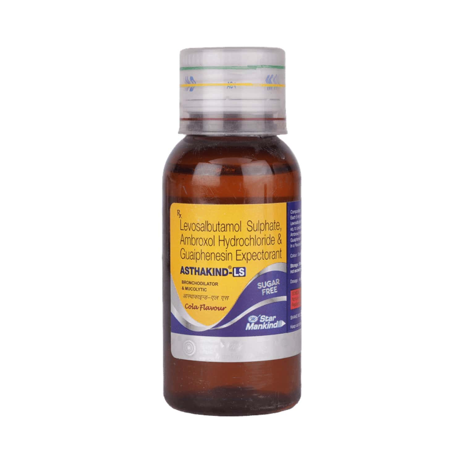 Asthakind Ls Cola Flavour Sugar Free Bottle Of 60ml Expectorant: Uses ...
