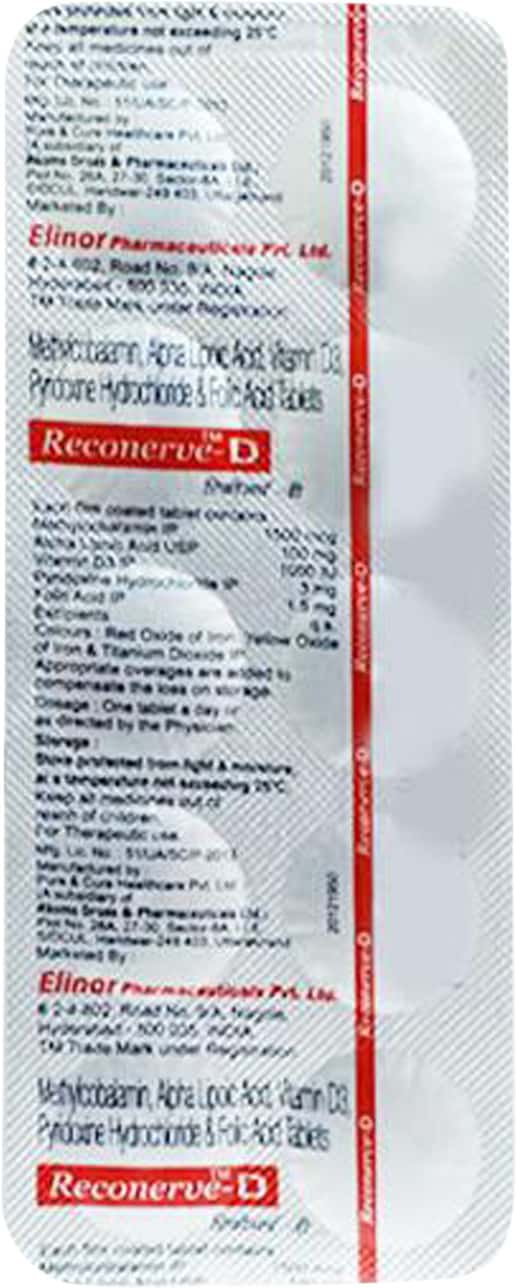 Reconerve D Strip Of 10 Tablets: Uses, Side Effects, Price & Dosage ...