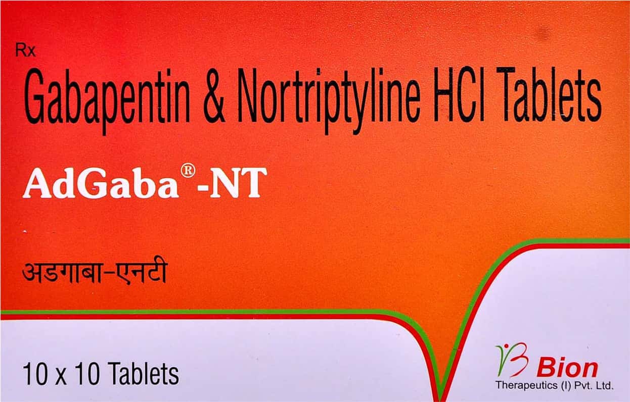 Adgaba Nt Strip Of 10 Tablets: Uses, Side Effects, Price & Dosage ...