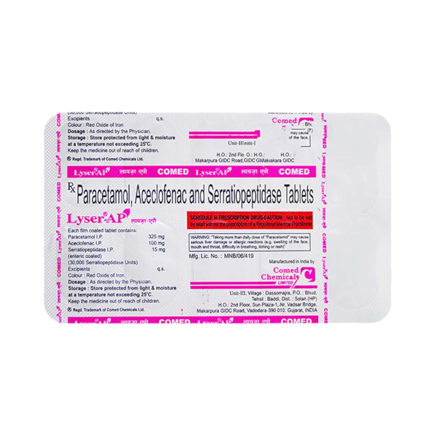 Lyser Ap Strip Of 10 Tablets: Uses, Side Effects, Price & Dosage ...