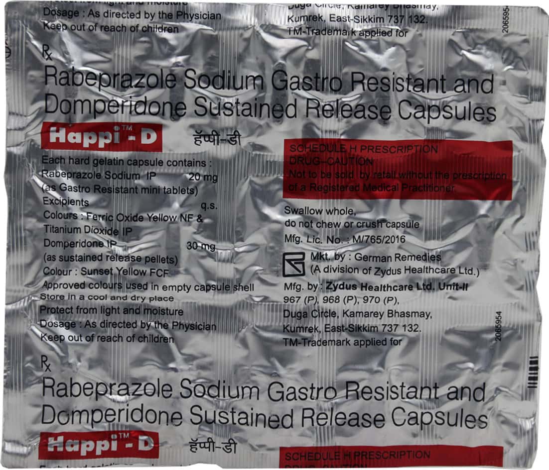 Happi D Strip Of 15 Capsules: Uses, Side Effects, Price & Dosage ...