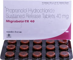 Migrabeta-TR 40 Tablet: Uses, Side Effects, Price, Dosage & More Info ...